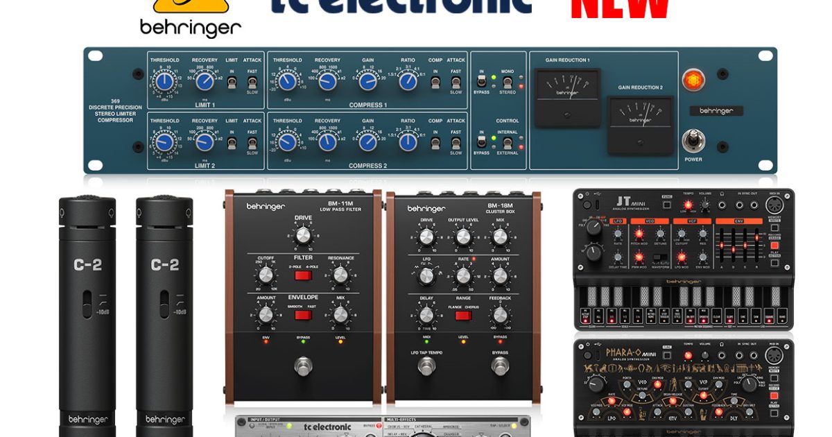 Behringer、TC ELECTRONICが新製品を12月25日発売！ – Rock oN Line eStore